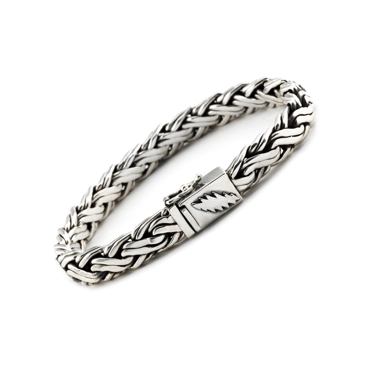 Grateful Dead Lightning Bolt Sterling Silver Bracelet | relix.shop