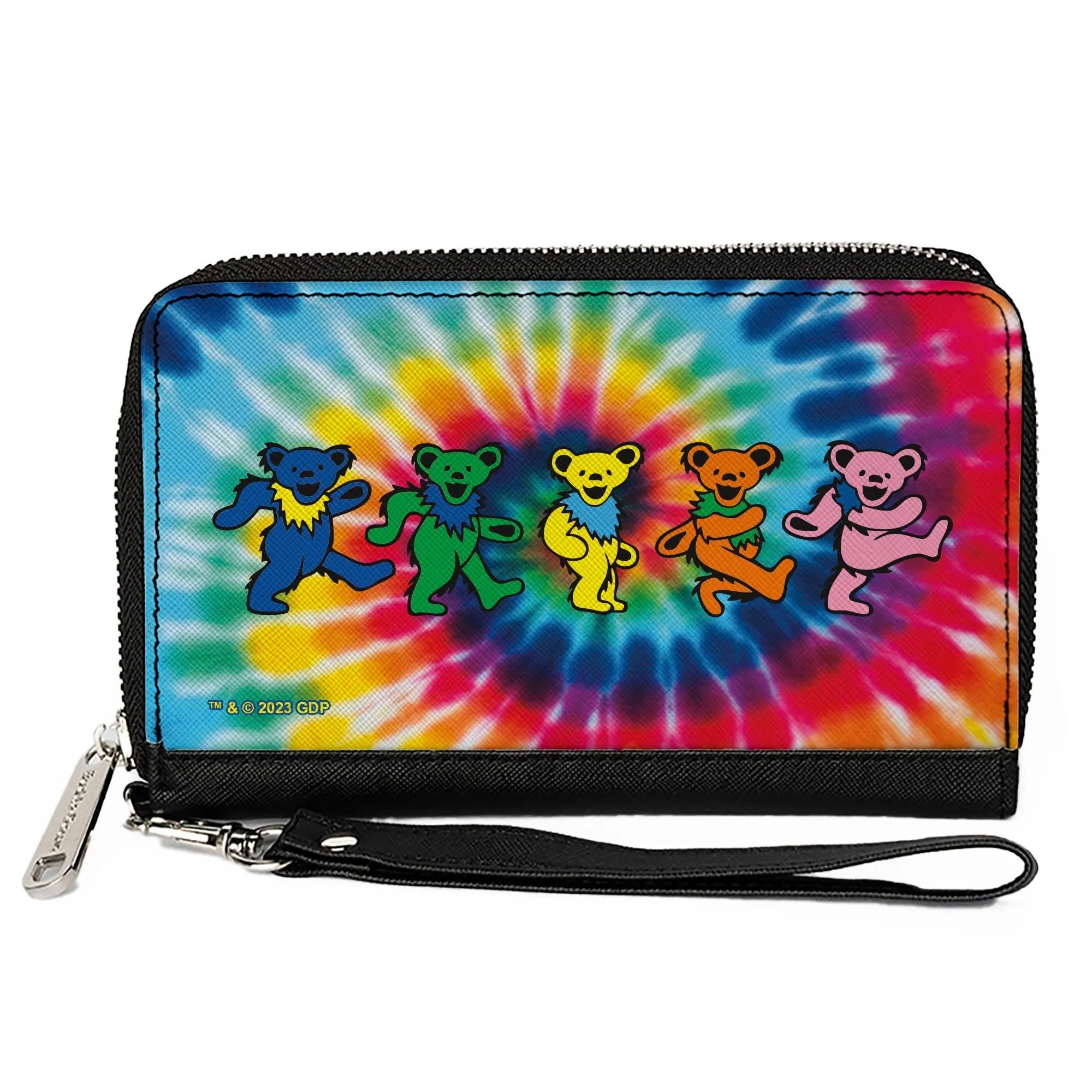 Grateful Dead Zipper Wallet | Tie Dye Dancing Bears | relix.shop
