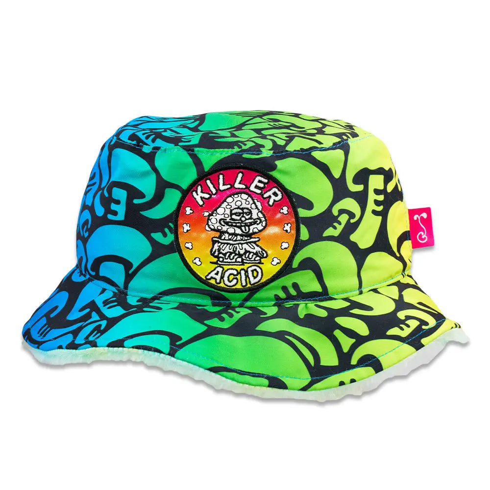 Killer Acid Mushroom Furry Reversible Bucket Hat | Relix | relix.shop