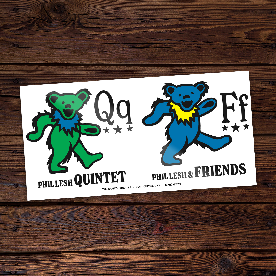 Phil Lesh & Friends + Quintet | Dancing Bear Sticker | relix.shop