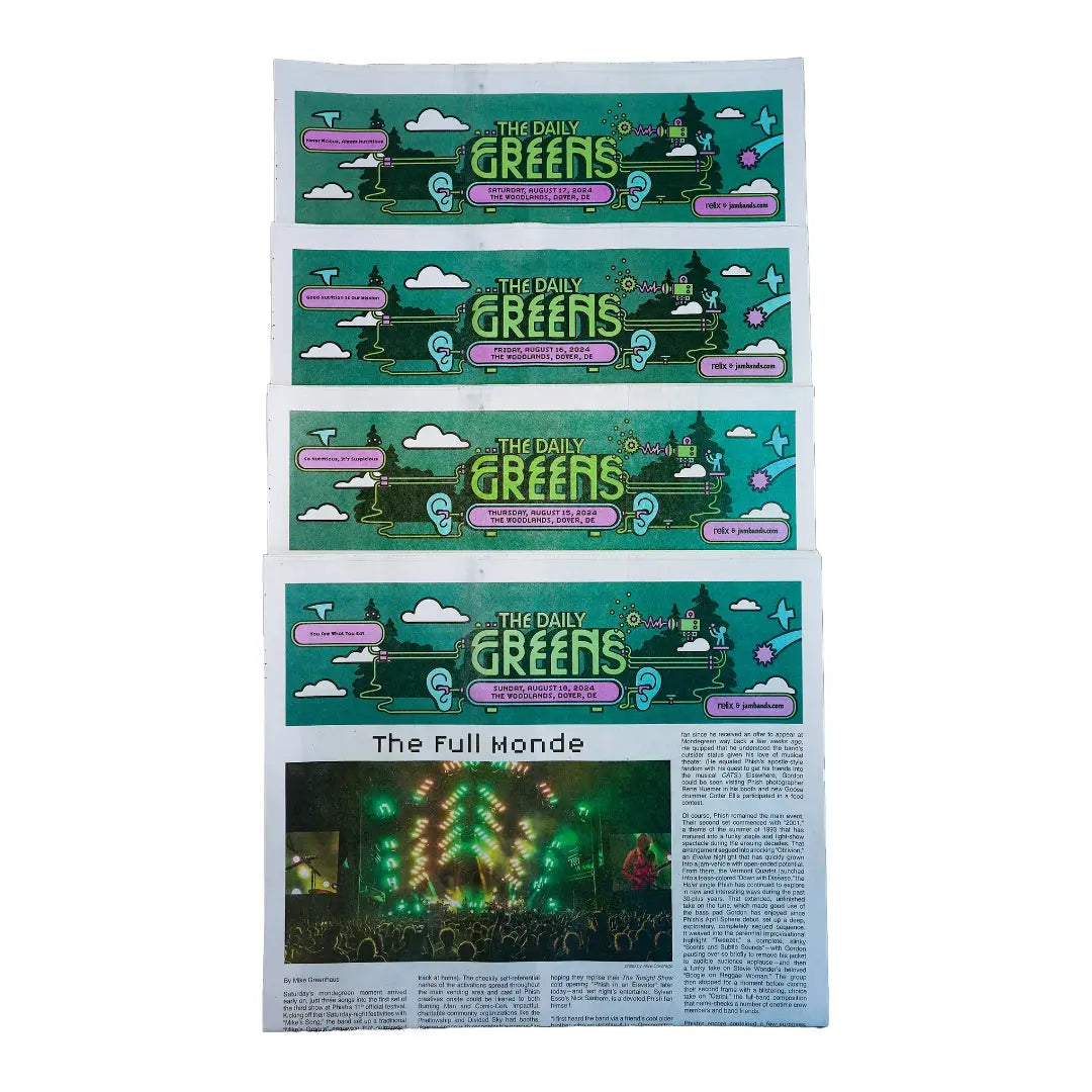 Phish Mondegreen The Daily Greens Newspaper Bundle | relix.shop