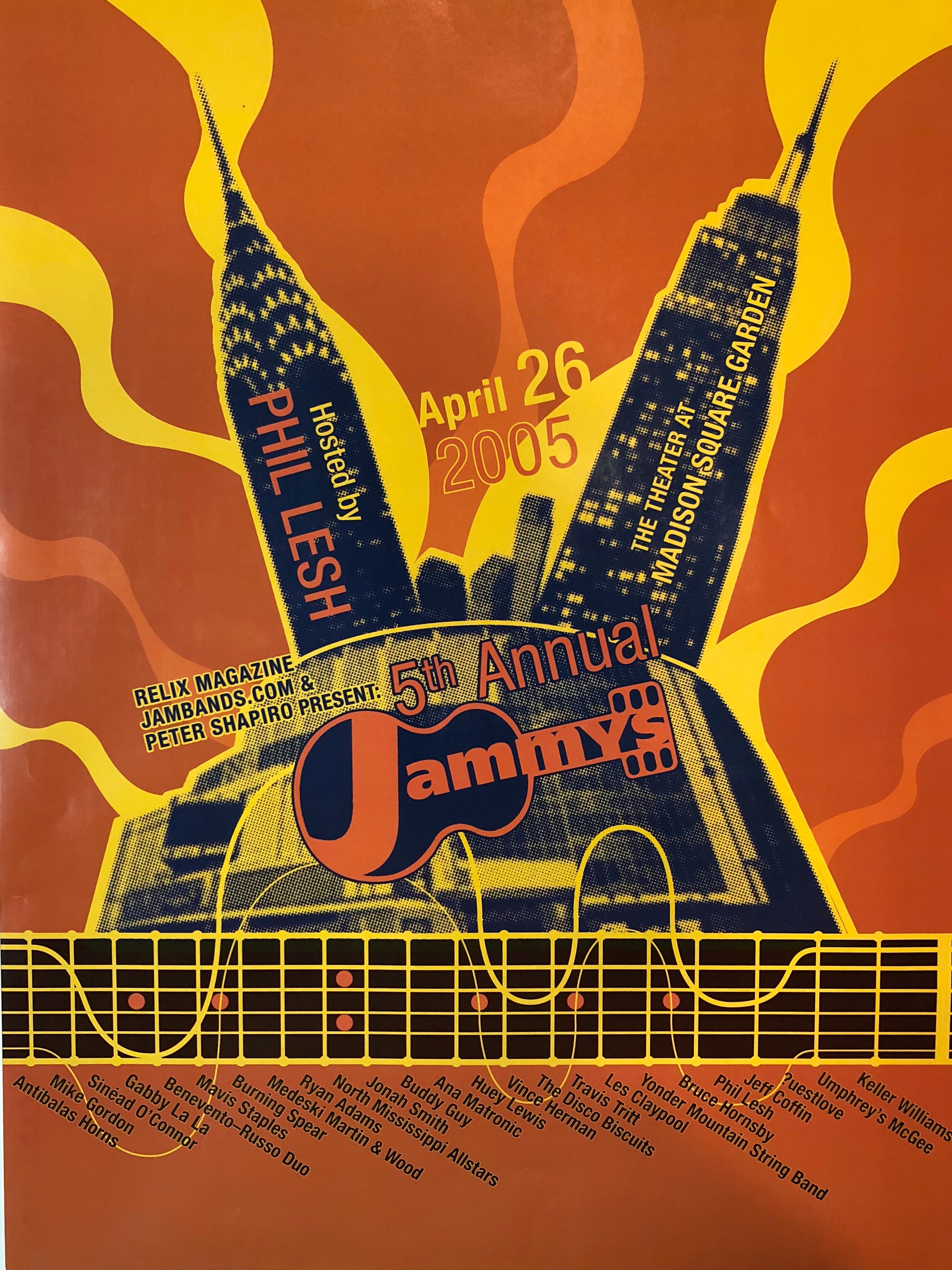 Vintage 5th Annual Jammys Poster (2005) - 18" x 24" | relix.shop